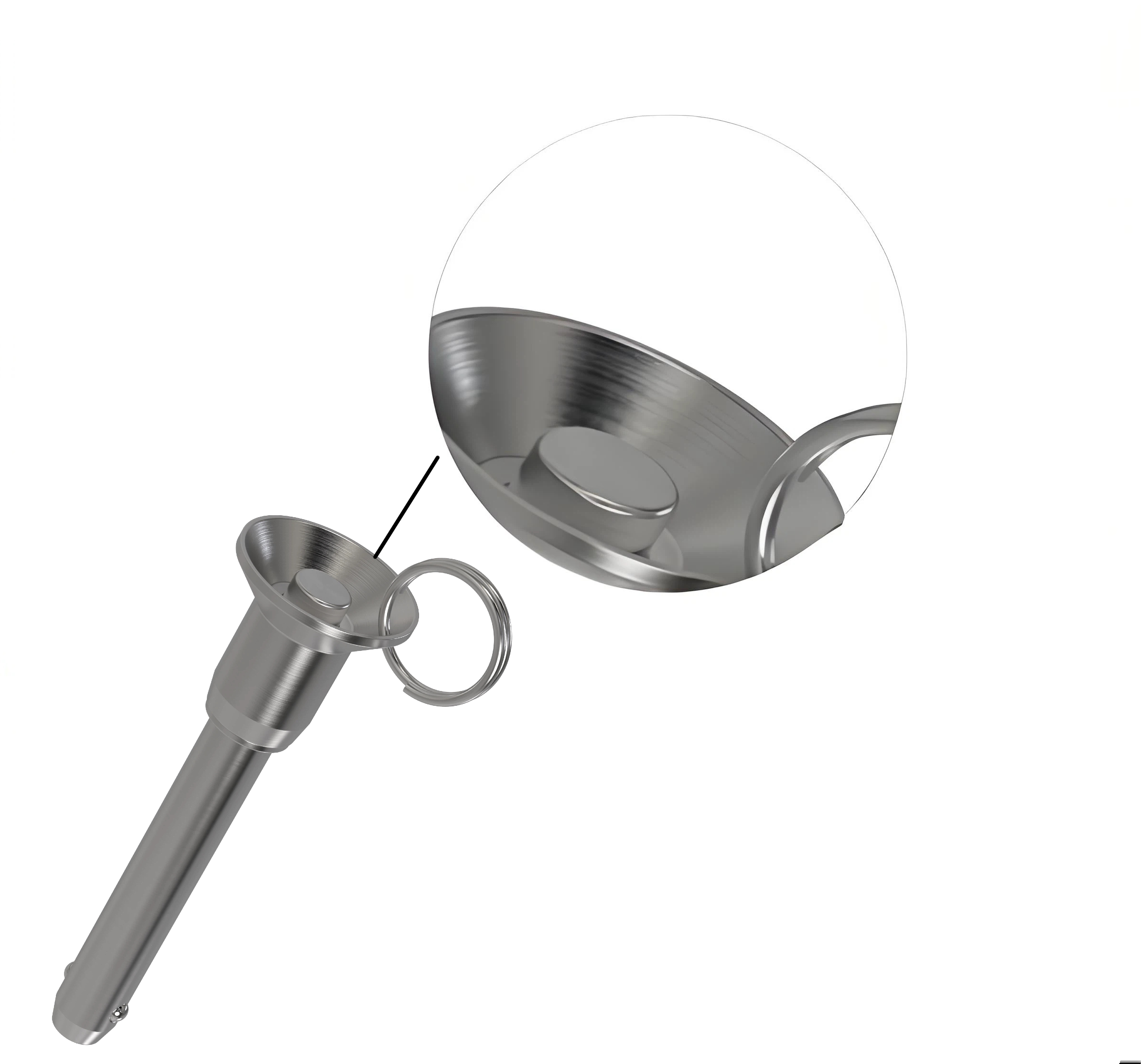 What's The Function of Recessed Button for Quick Release Pin | Mocayo.com